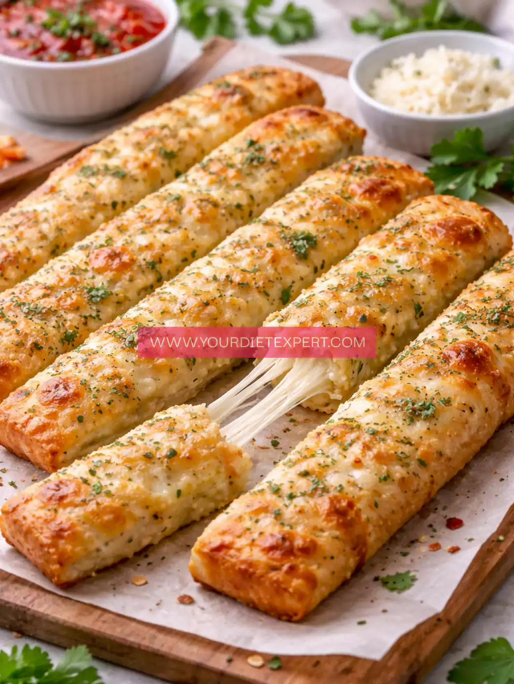 High-Protein Cottage Cheese Garlic Breadsticks (Low-Carb & Oven-Baked ...